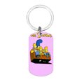 Simpson Keychain double side design animation pattern pendant picture ...