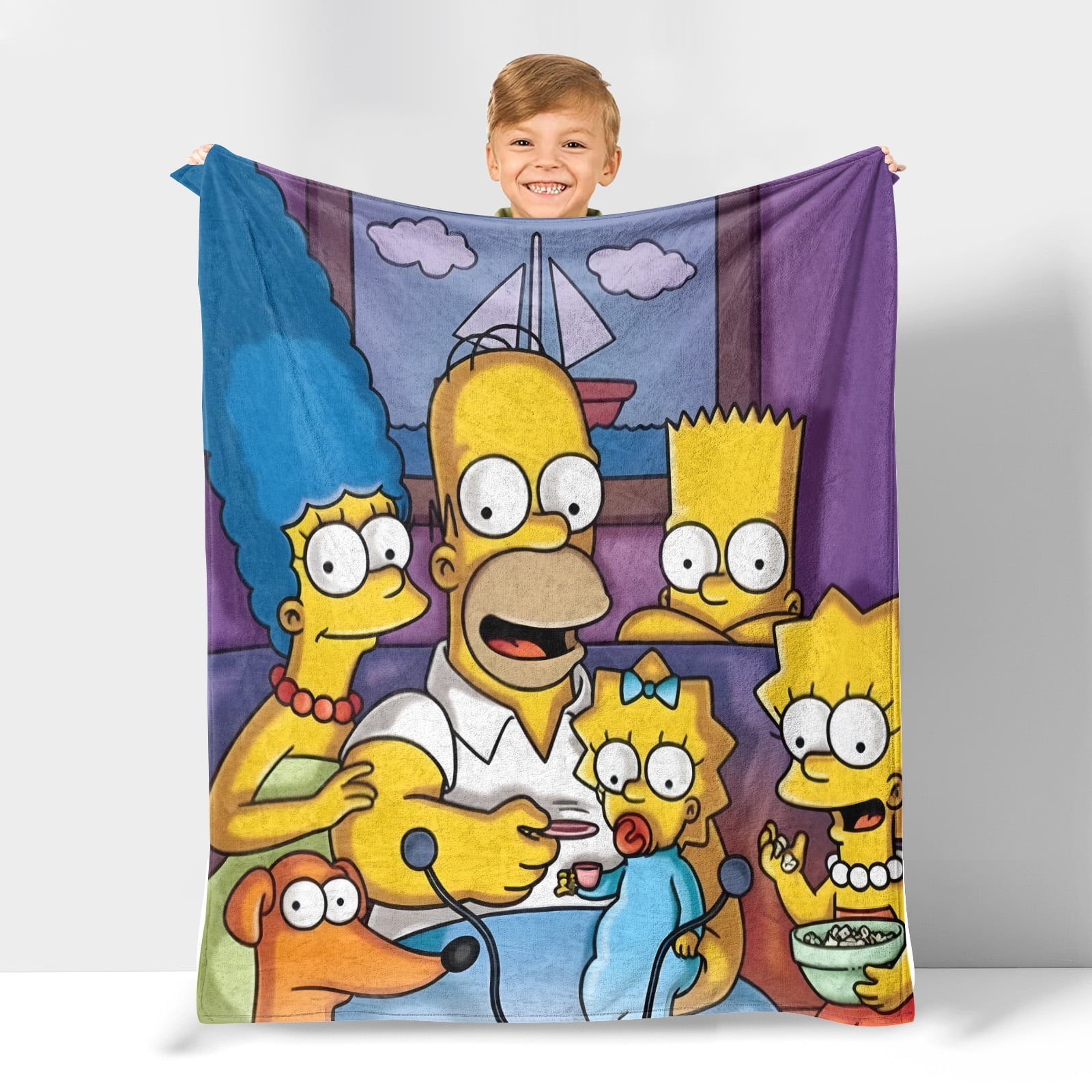 Simpson Microfiber Soft Cozy Fluffy Warm Hand Made Throw Blankets for ...