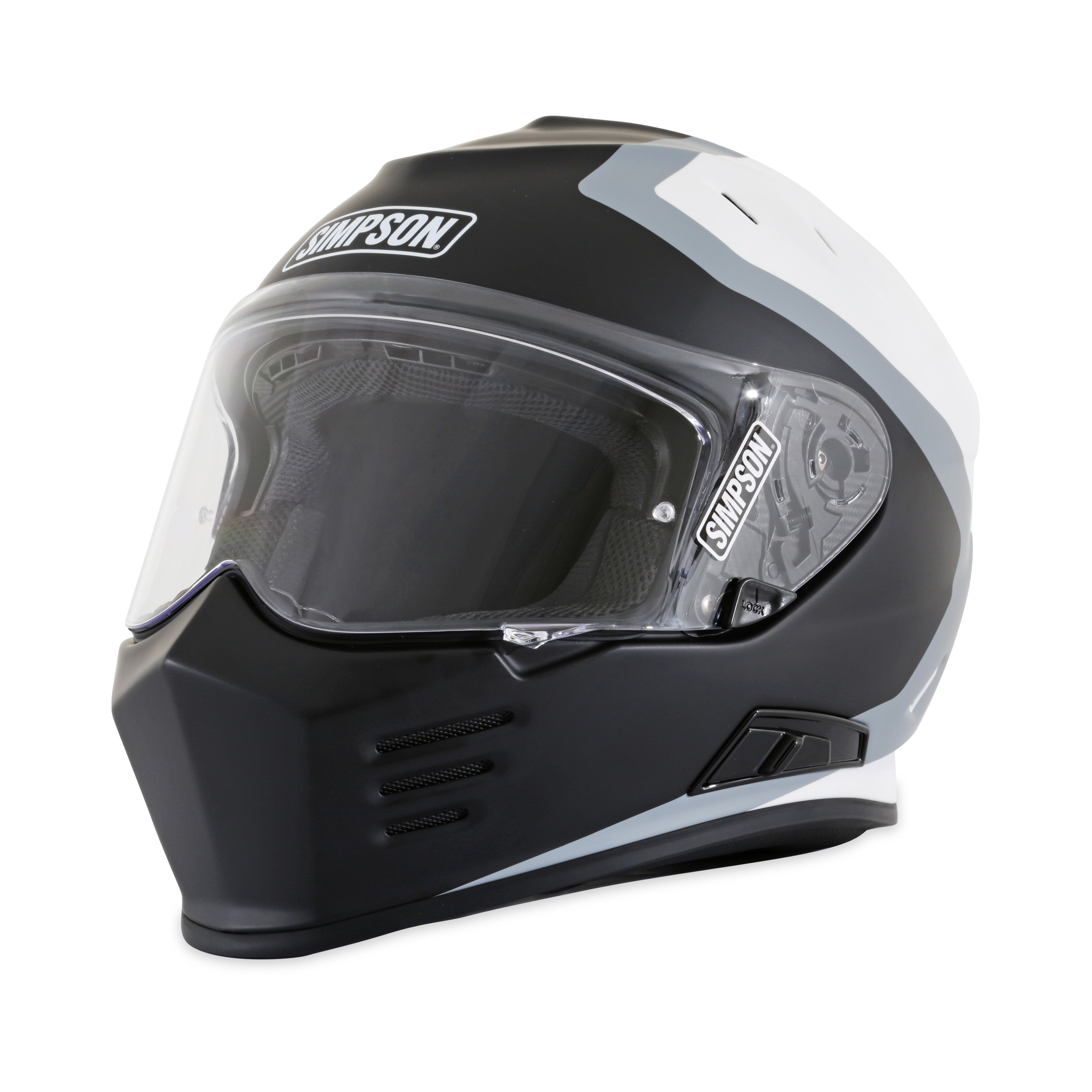 Simpson Motorcycle GBDLWRA Ghost Bandit Helmet - Adult Large - Wraith ...