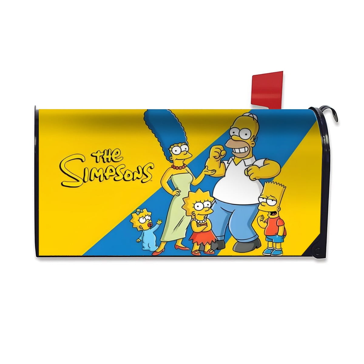 Simpson Personalized mailbox cover both sides customized, post box ...