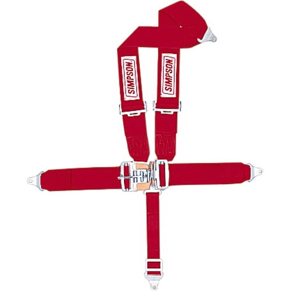 Simpson Racing 29074R Harness - Latch & Link (V-Type) - 5 Point - SFI ...