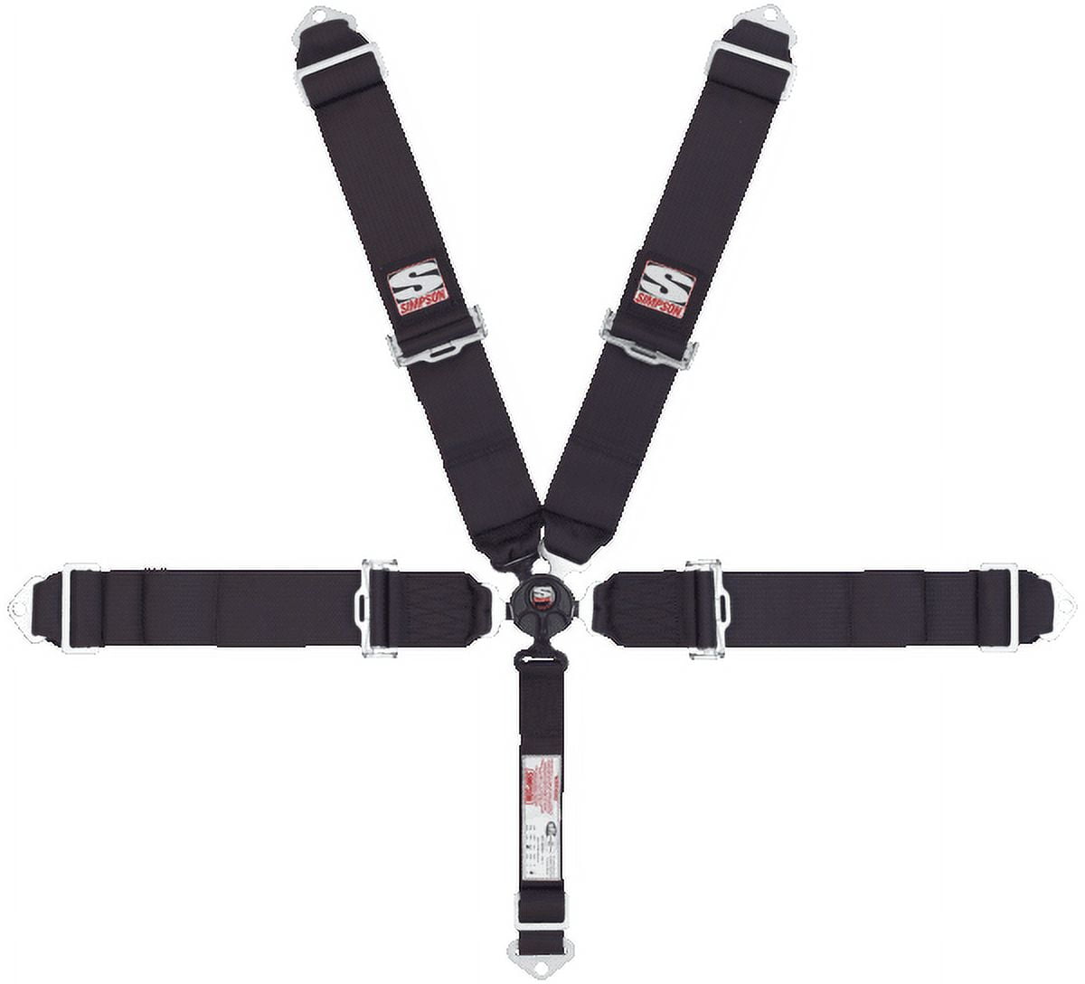 Simpson Racing 29107BK Sport Harness - Camlock - SFI 16.1 - 5 Point ...