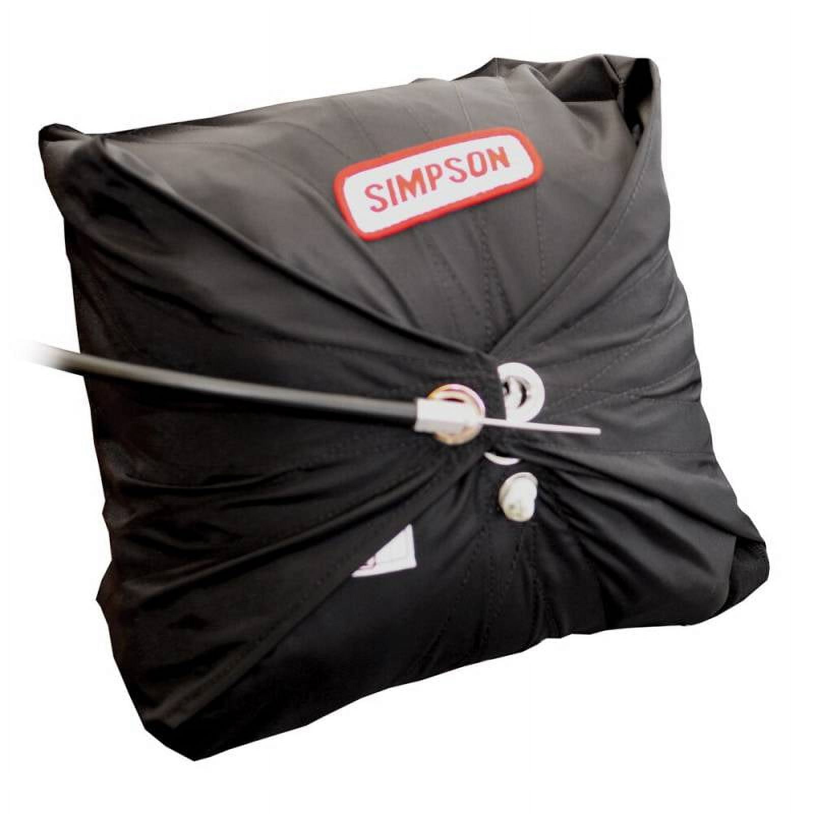 Simpson Racing 42040BK Parachute - Air Boss Series - Single 10 Foot ...