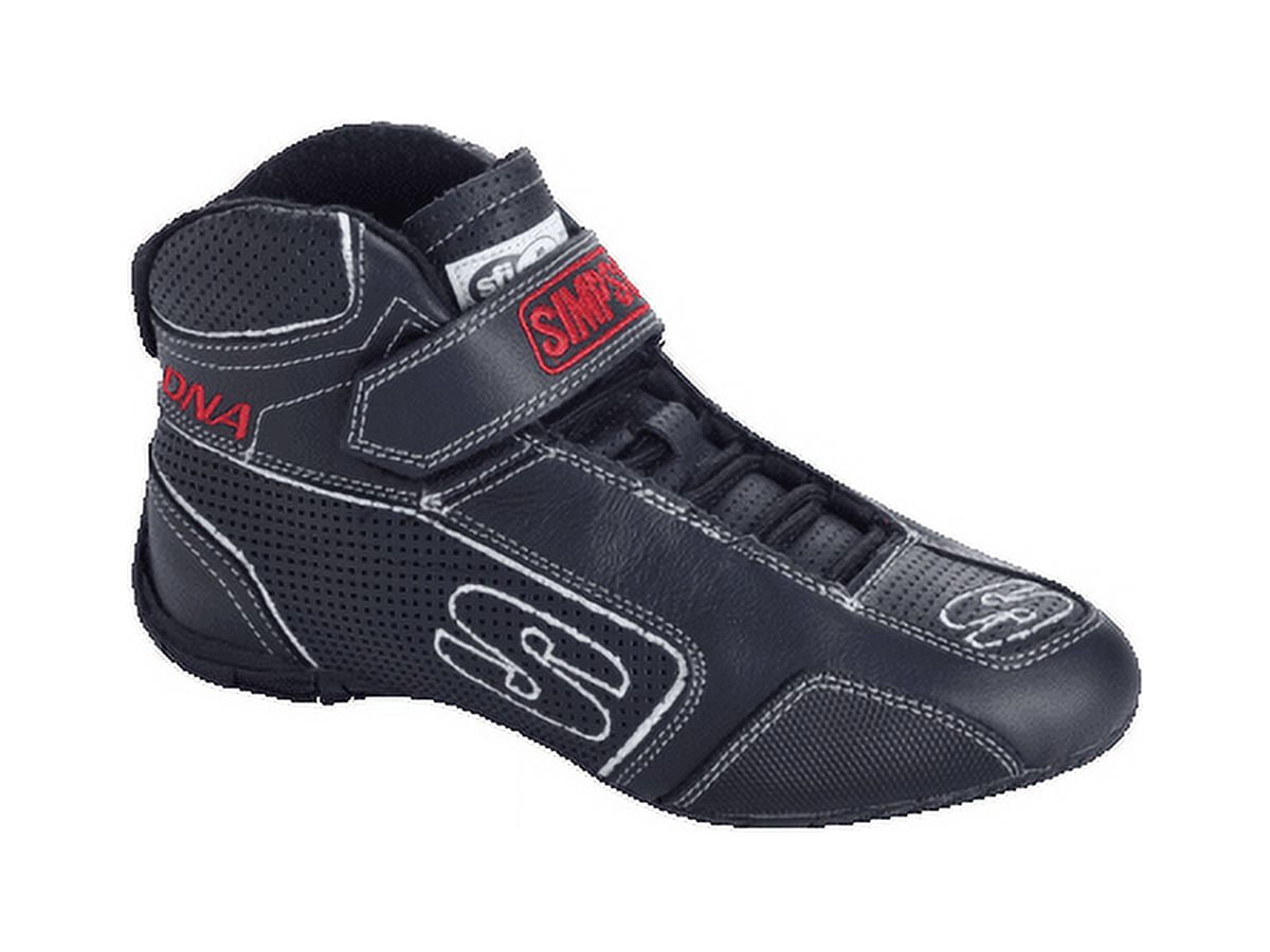 Simpson Racing DA950W DNA Racing Shoes Adult 9.5 Black/White Pair ...