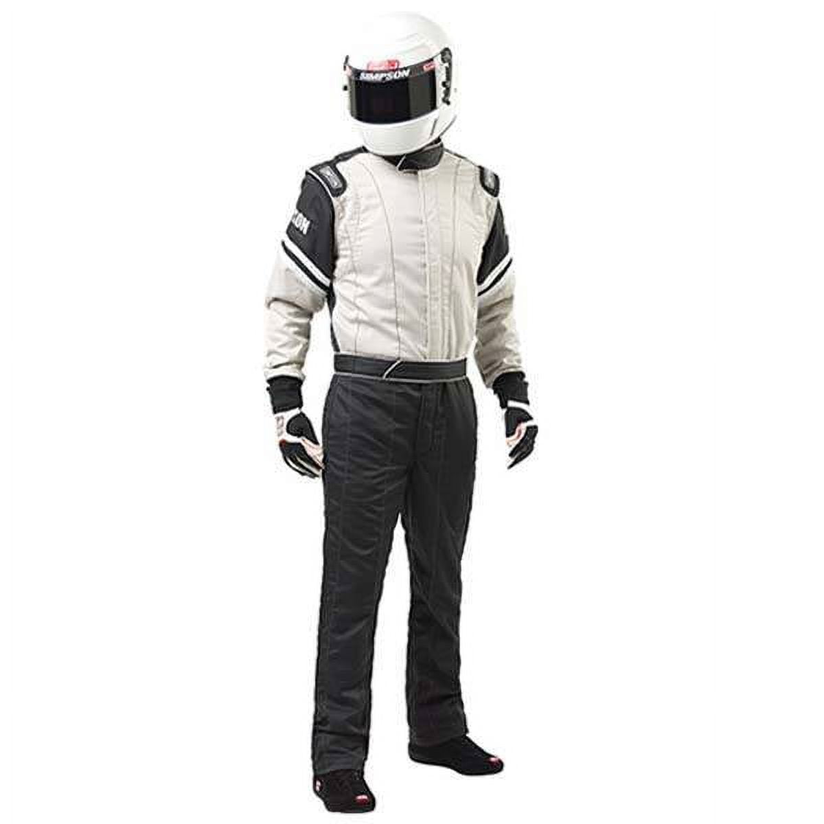 Simpson Racing L205271 Legend II Racing Suit Adult Medium Gray/Black ...