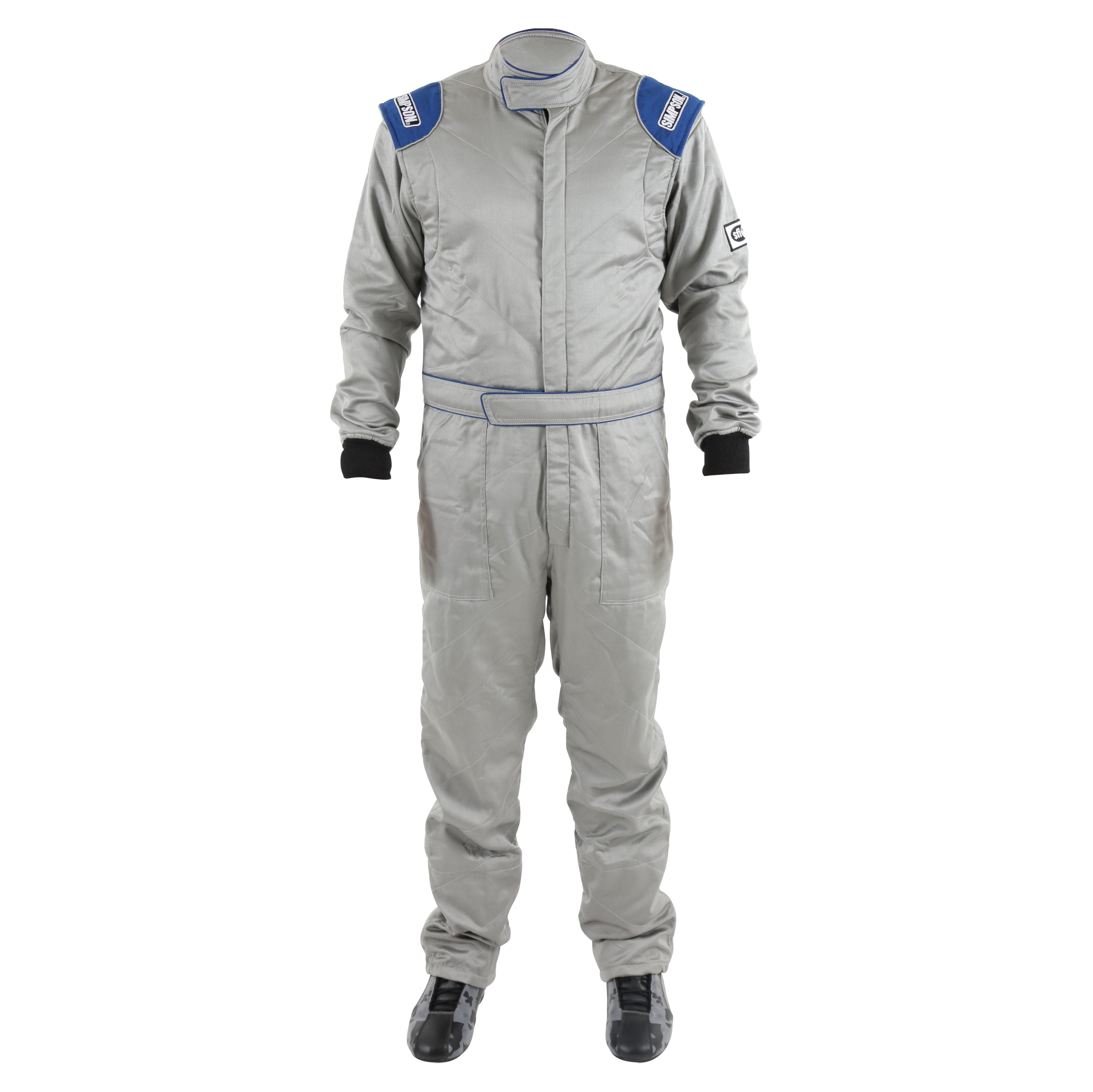Simpson Racing RN05121 Renegade Racing Suit - SFI 3.2A/5 - Gray/Blue ...