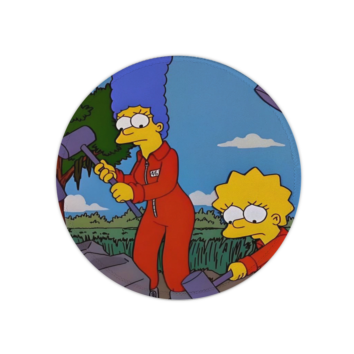 Simpson Round mouse pad animation desk mat entertainment computer desk ...