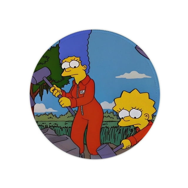 Simpson Round mouse pad animation desk mat entertainment computer desk ...