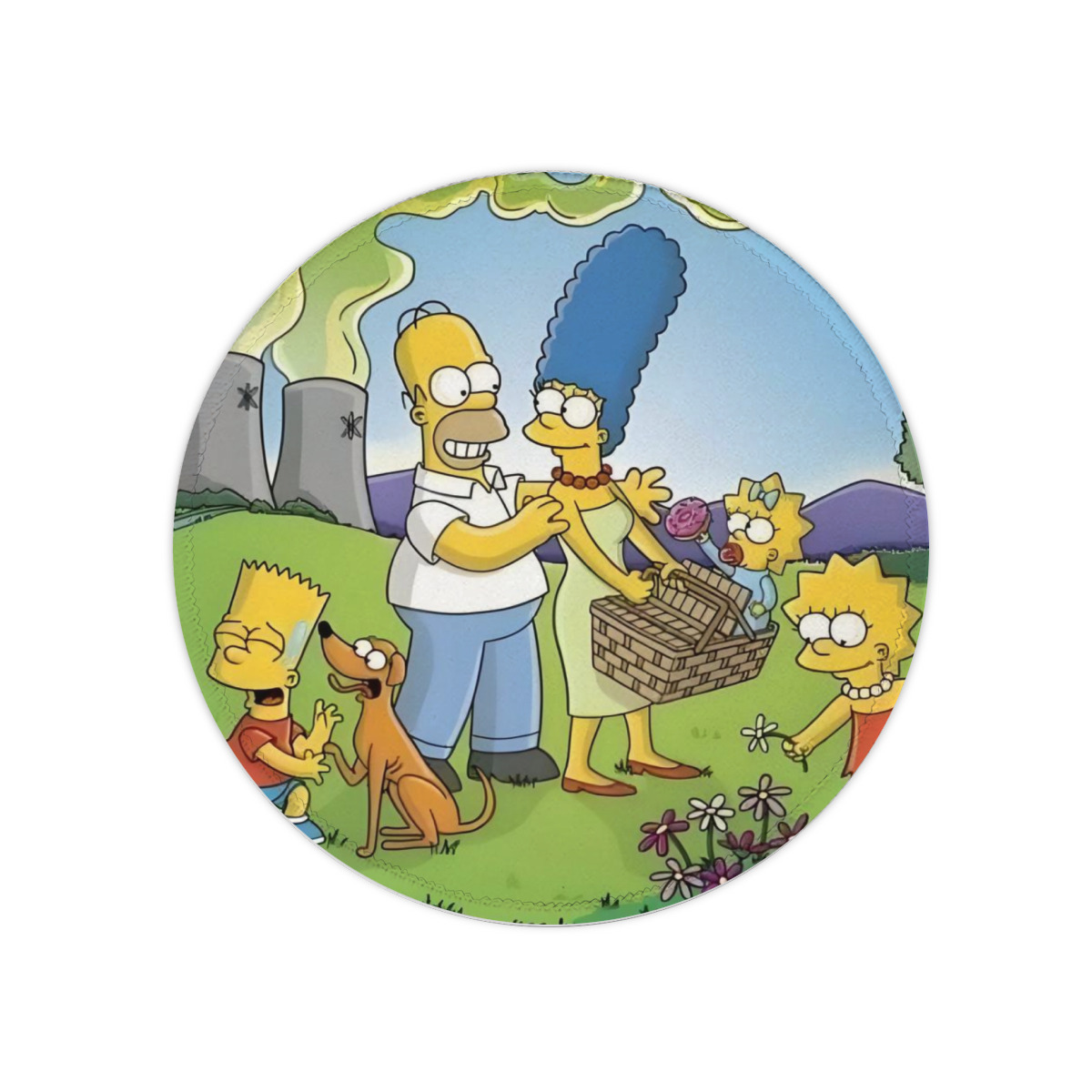 Simpson Round mouse pad animation desk mat entertainment computer desk ...