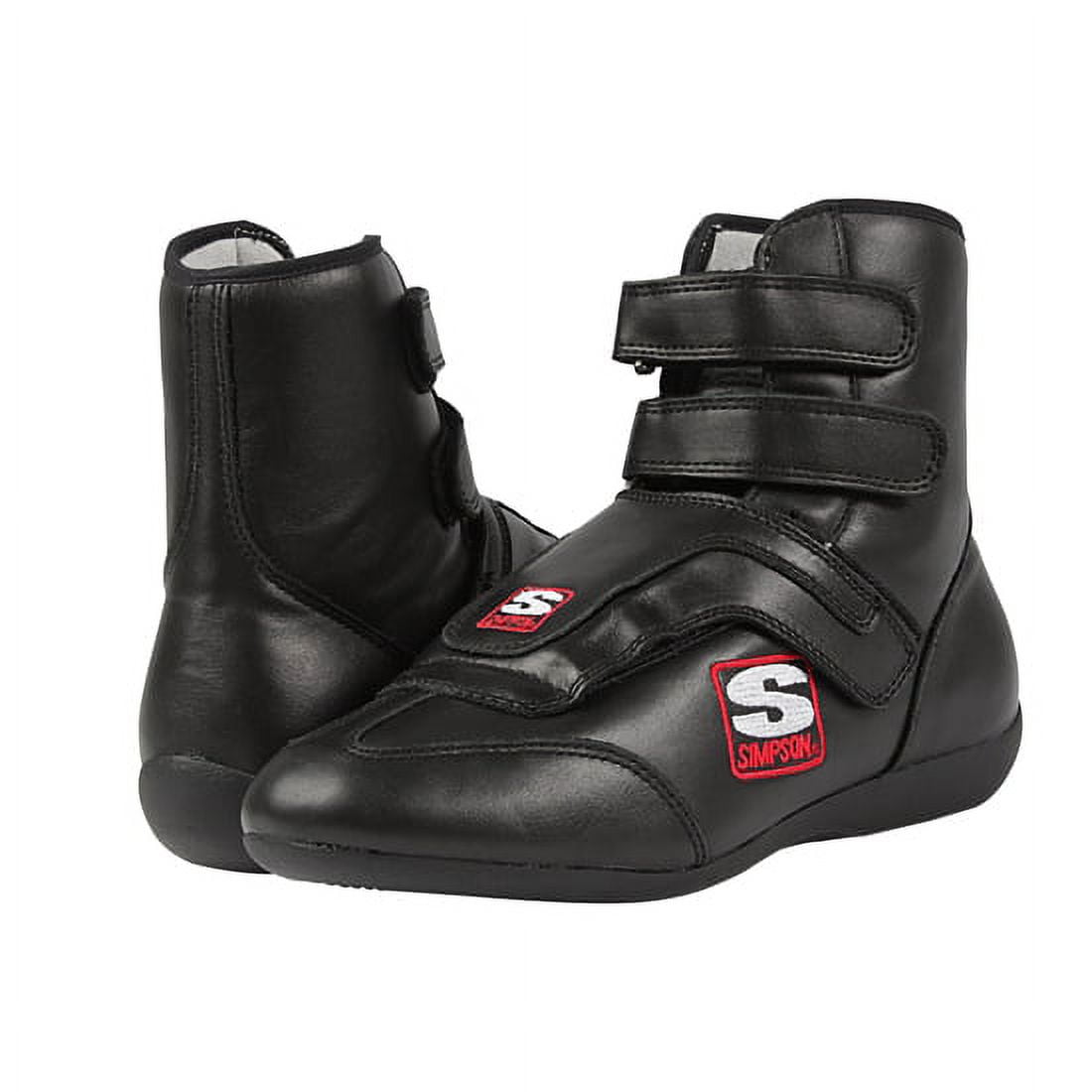 Simpson SP105BK Stealth Racing Shoe, SFI 3.3/5 Black 10.5 - Walmart.com