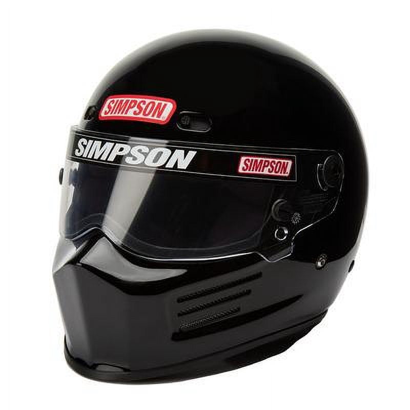 Simpson Safety 7210032, Helmet Super Bandit Large Black Sa2020 ...