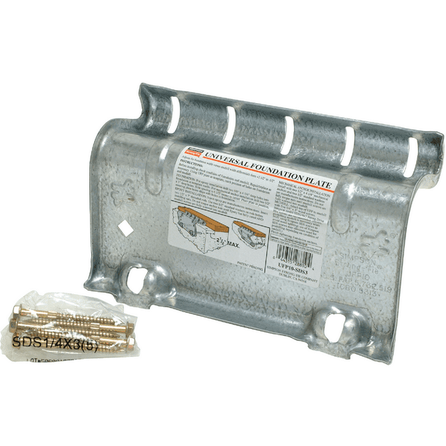 Simpson Strong-Tie 14 ga Galvanized Steel Foundation Plate with ...