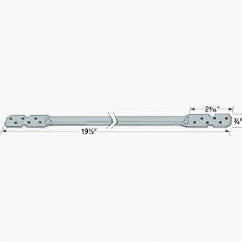 Simpson Strong-Tie 19.5 in. H x 0.75 in. W 22 Ga. Galvanized Steel ...