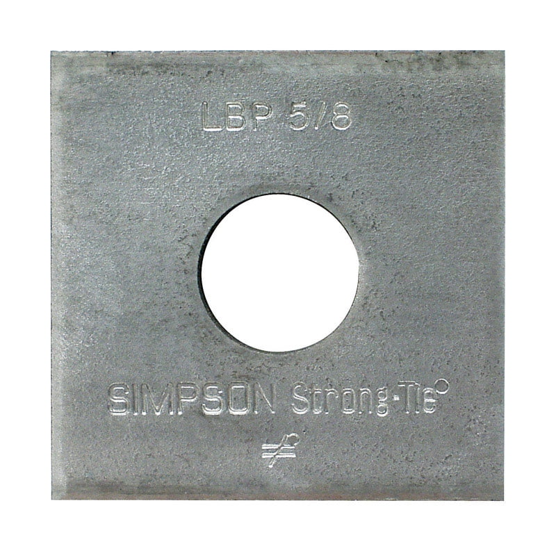 Simpson Strong-Tie 5/8 Bearing Plate 9/64" LBP5/8 Pack of 50 - Walmart.com
