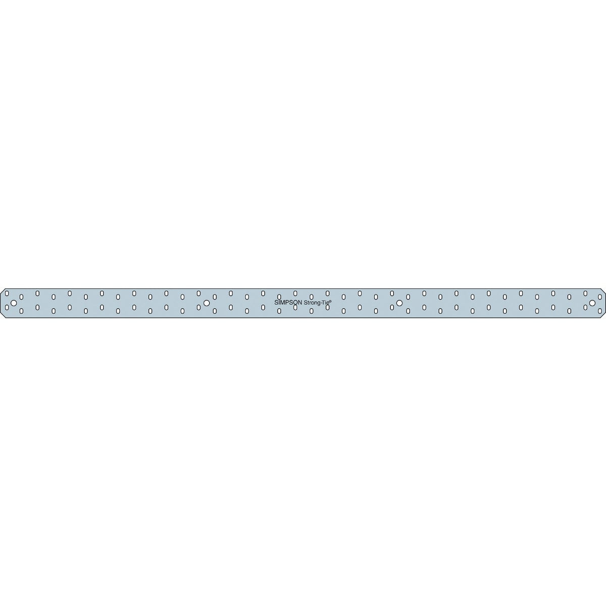Simpson Strong-Tie 3 in. W. x 66 in. L. Steel 14 Gauge Strap Tie ...