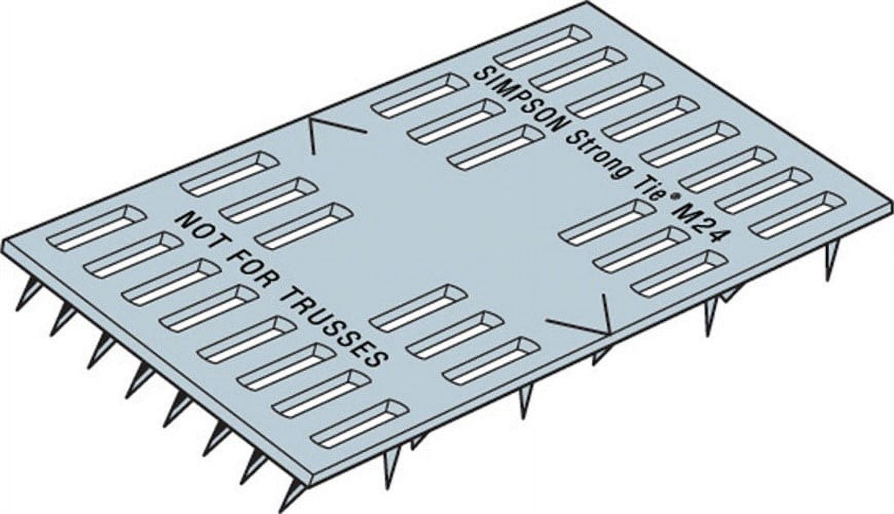 Simpson Strong-Tie 2x4 Mending Plate MP24 Pack of 100 - Walmart.com