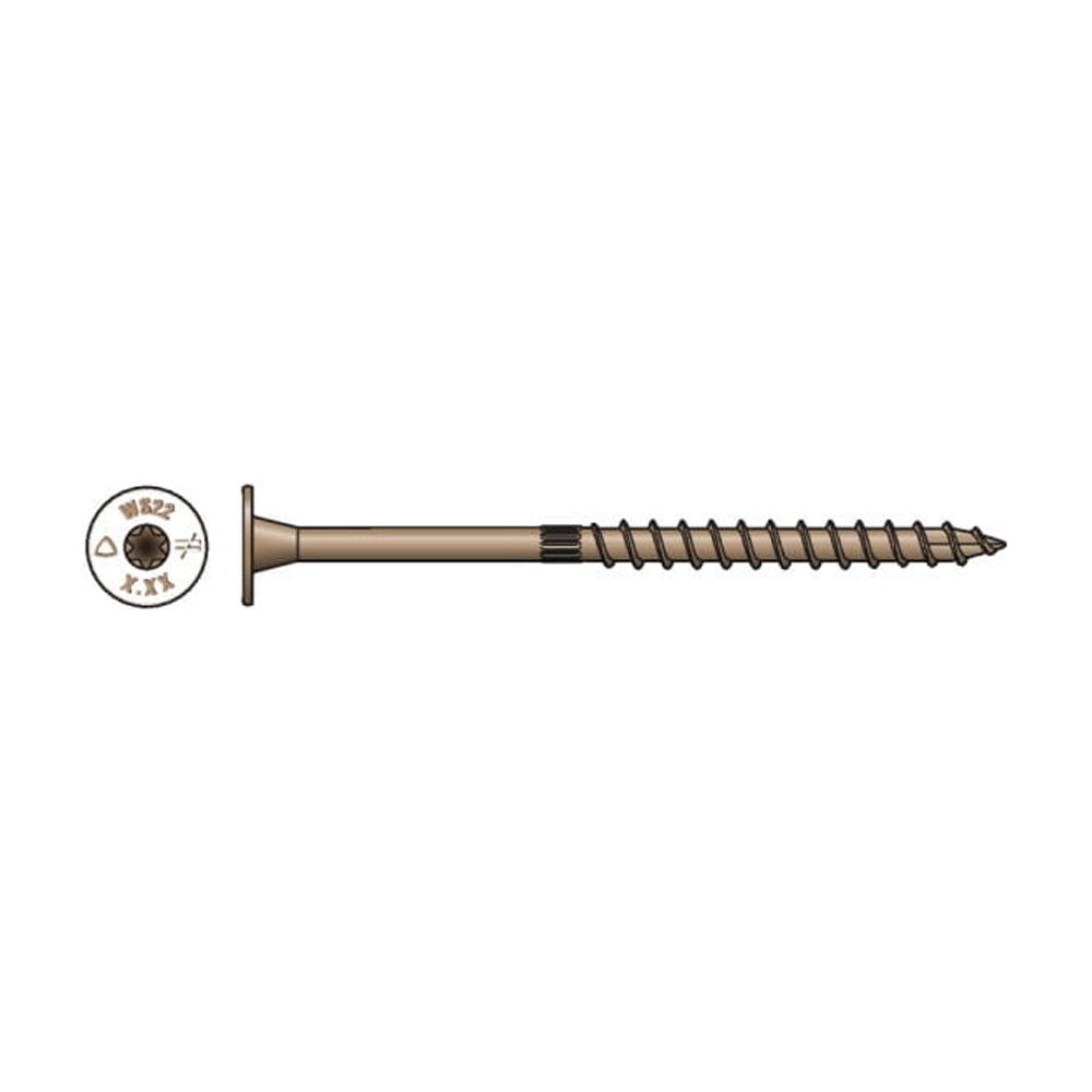 Simpson Screws SDWS22400DB-RC12 .22"x4" T40 drive Ext Structrual Wood ...