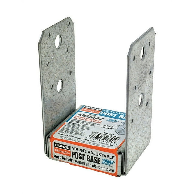 Simpson Strong-Tie ABU44Z - ZMAX Galvanized Adjustable Standoff Post ...