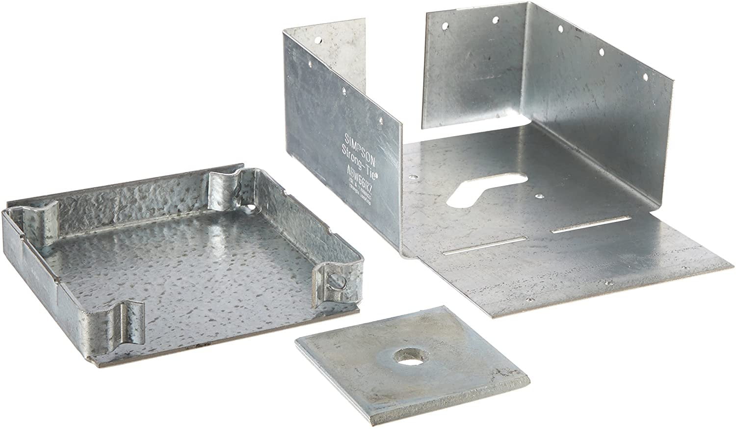 Simpson Strong Tie ABW66RZ ZMAX Galvanized 12-Gauge 6-Inch by 6-Inch ...