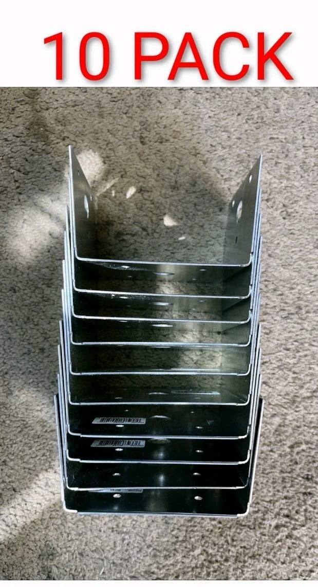 Simpson Strong-Tie BC40Z Galvanized Post Base for 4x Nominal Lumber -10 PACK - Walmart.com