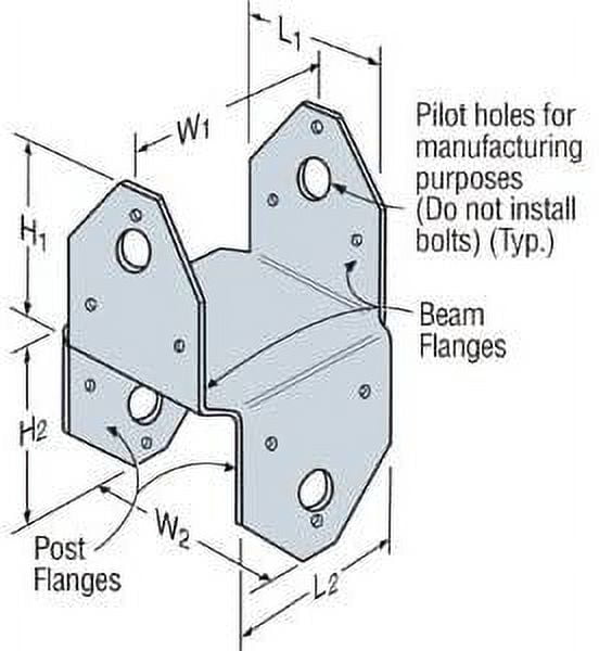 Simpson Strong Tie BC6 18-Gauge 6x Post Cap/Base 10-per box by Simpson ...