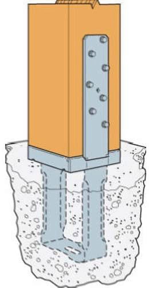 Simpson Strong Tie CBSQ66-SDS2 1 1 1 6-Inch by 6-Inch Column Base with ...