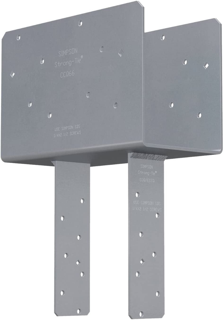 Simpson Strong-Tie CCQ66SDS2.5 6x6 Column Cap, 7-Gauge Steel, SDS ...