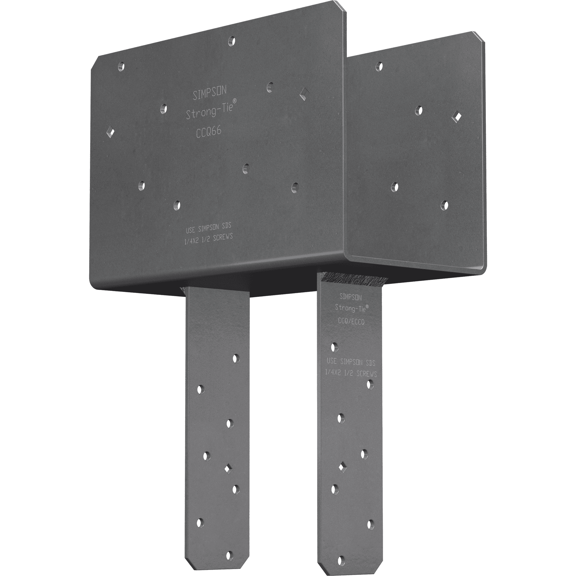 Simpson Strong-Tie CCQ66SDS2.5 - Column Cap for 6x Beam, 6x Post w/ SDS ...
