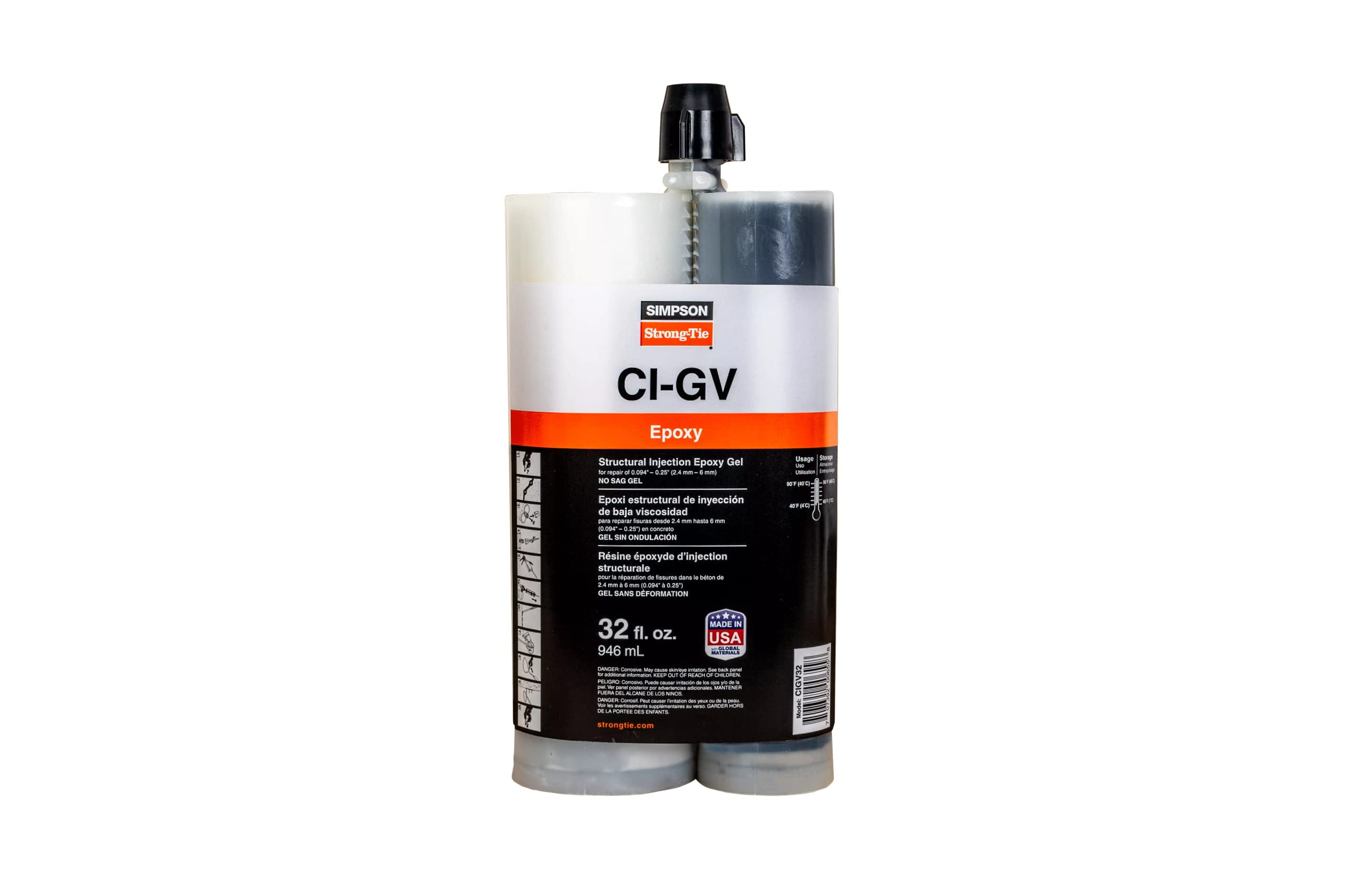 Simpson Strong-Tie CIGV32 - Structural Injection Epoxy Gel 32 oz ...