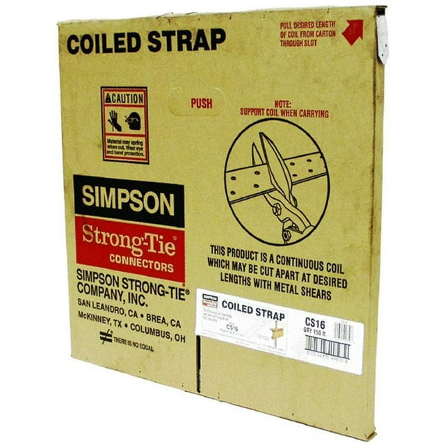 Simpson Strong Tie CS16 Coiled Strap - Walmart.com