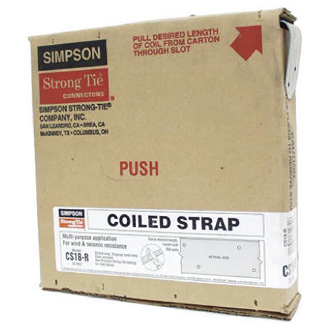Simpson Strong Tie CS18-R Coiled Strap - Walmart.com