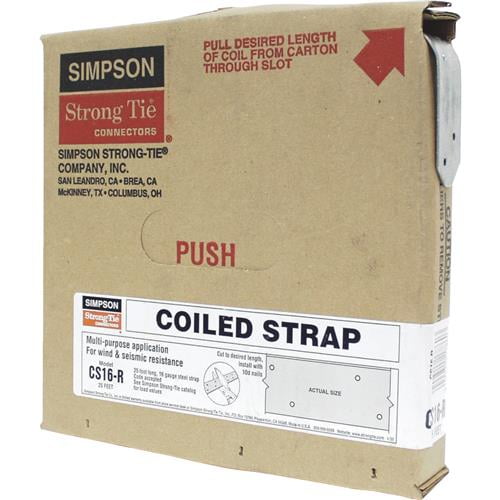 Simpson Strong-Tie Coiled Strap 25' 22GA, Each - Walmart.com