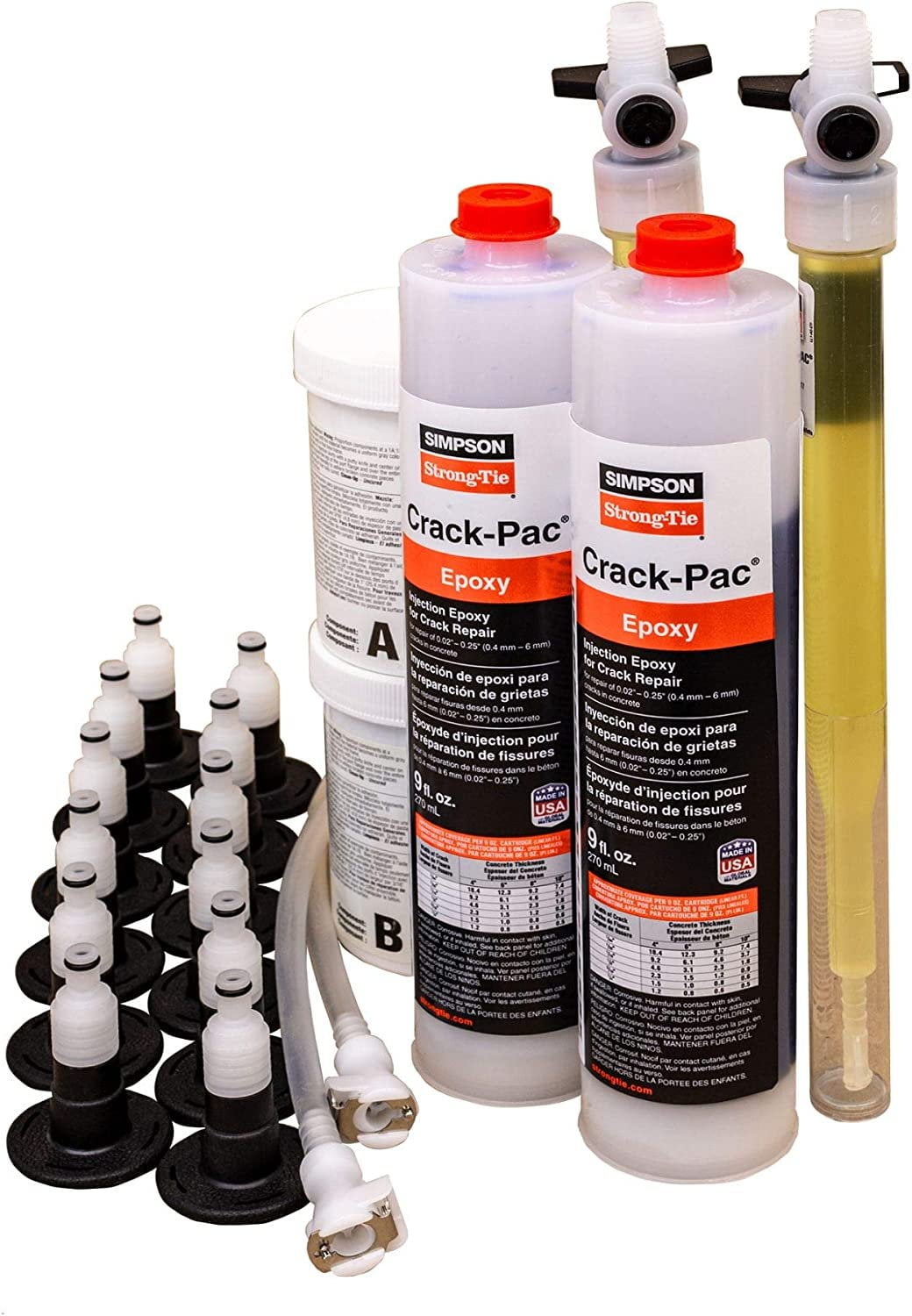 Simpson Strong-Tie ETIPAC2G10KT - CRACK-PAC Injection Epoxy Crack ...