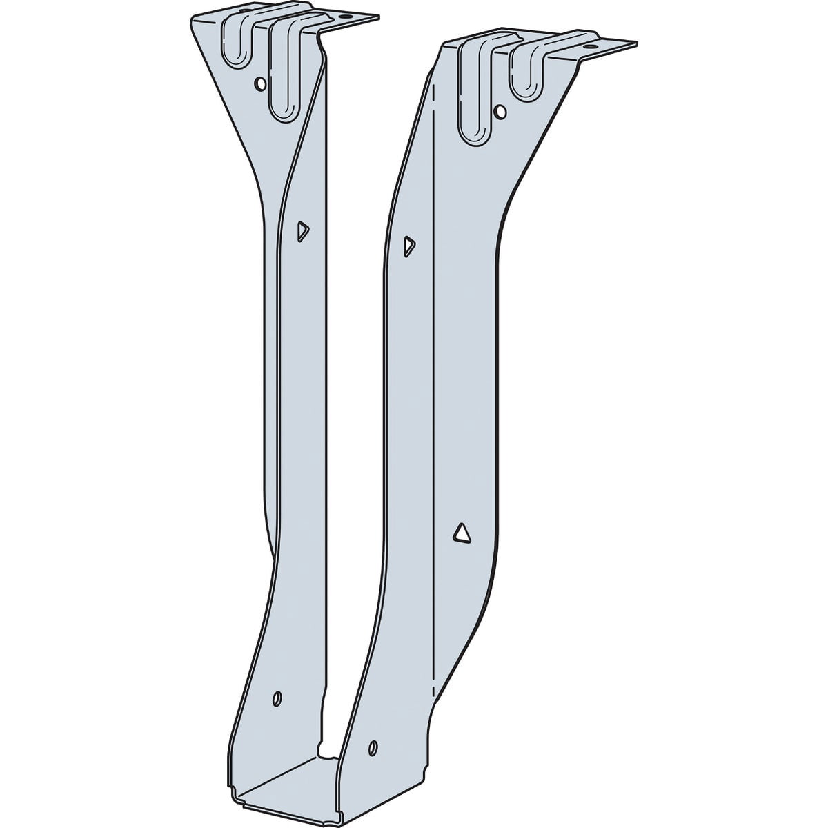Simpson Strong-Tie Galvanized 2 x 10 Top Flange Joist Hanger JB210A ...