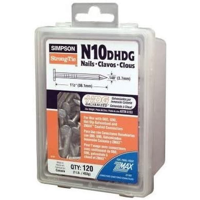 Simpson Strong-Tie Hdg Nails 1-1/2" L 9 Ga Galvanized - Walmart ...