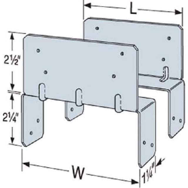 Simpson Strong-Tie LPC6Z, Steel Zmax Adjustable with Post Cap - Walmart ...