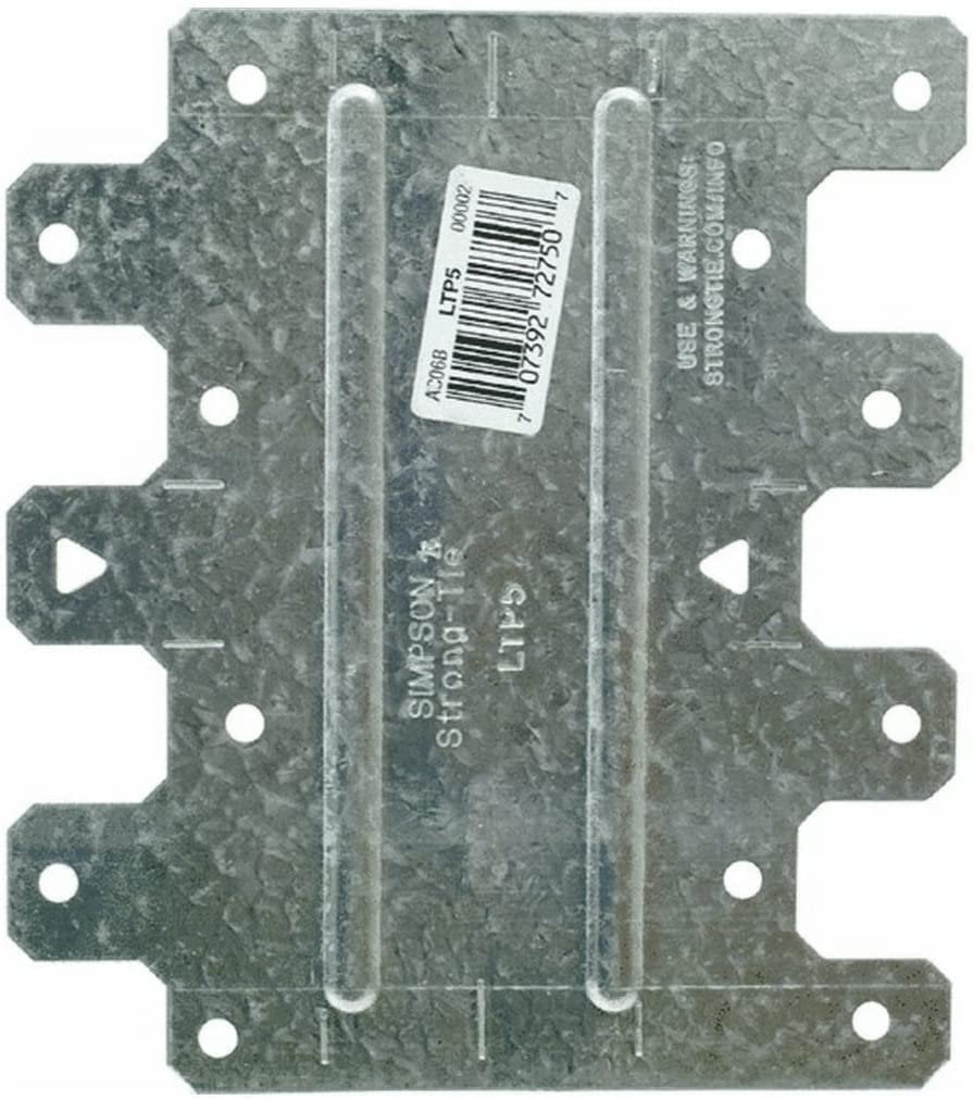 Simpson Lateral Tie Plate LTP5-100 Steel 20-Gauge - 100 Per Box, 4-1/2 ...
