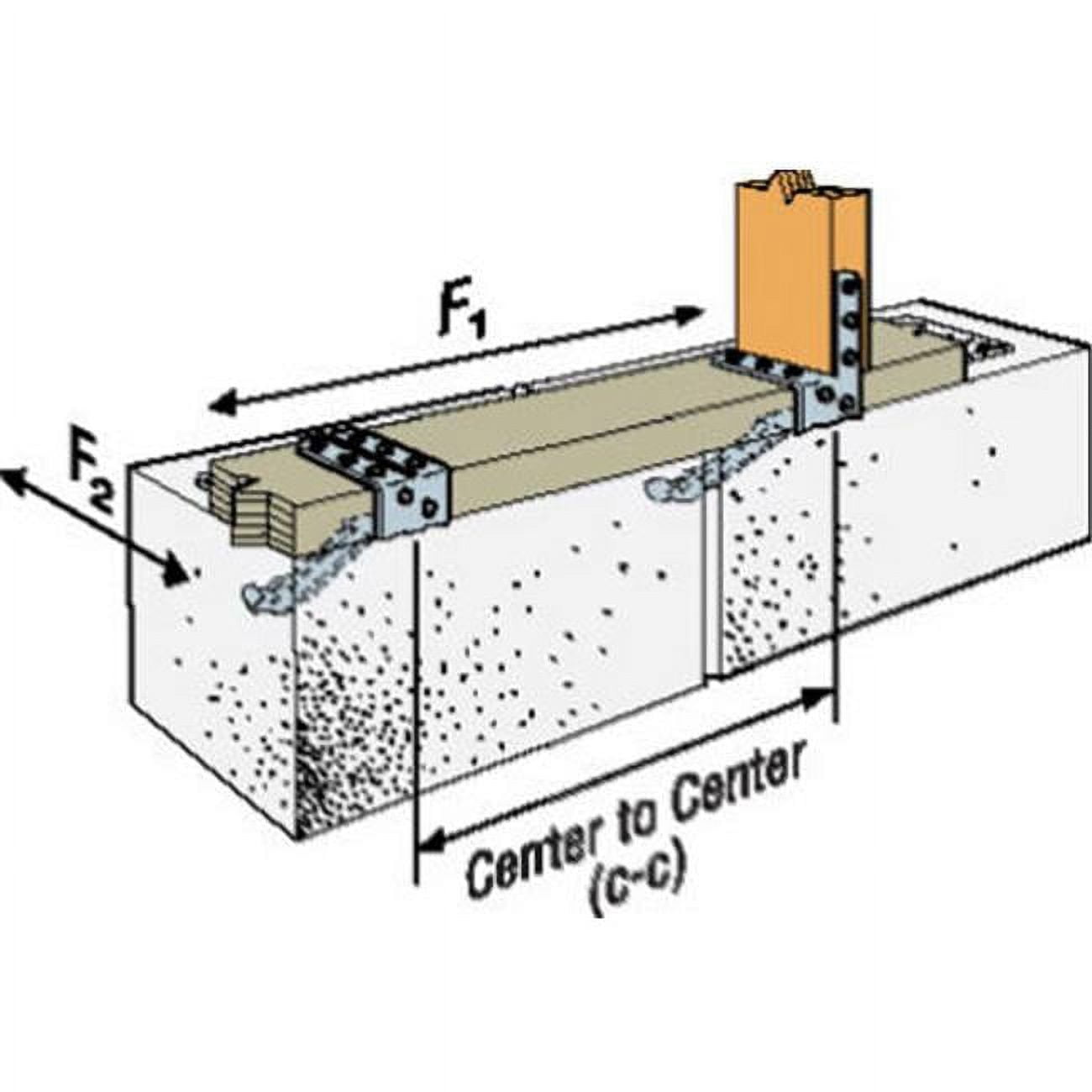 Simpson Strong Tie MASBZ Mudsill Anchor - Walmart.com