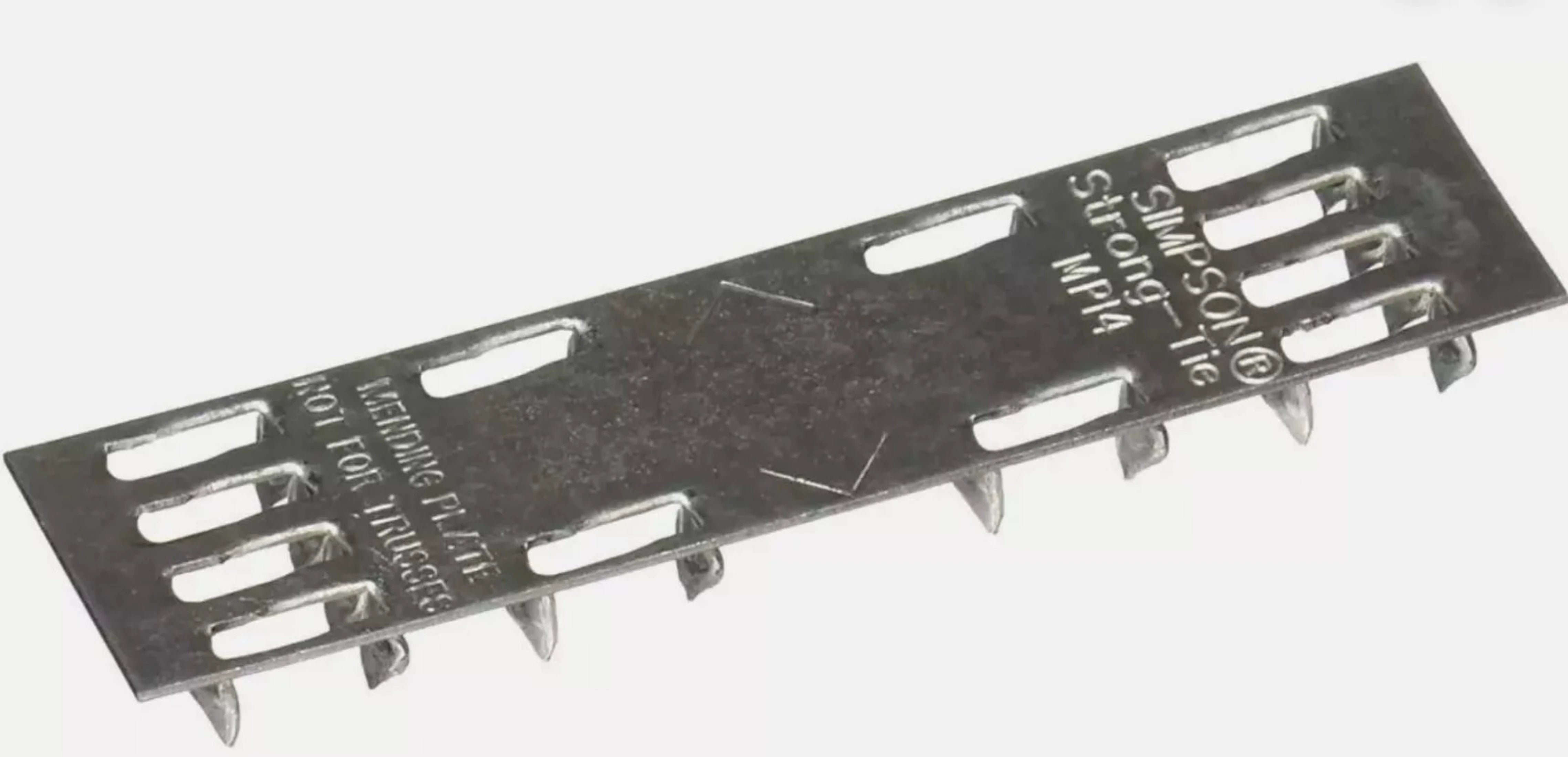 Simpson Strong-Tie MP14 4" L x 1" W 20 Gauge Galvanized Lumber Mending ...