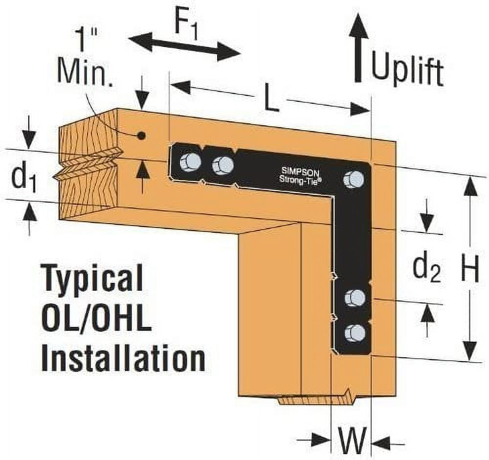 Simpson Strong Tie OL 2 x 12 x 12 Ornamental L Strap by Simpson Strong ...