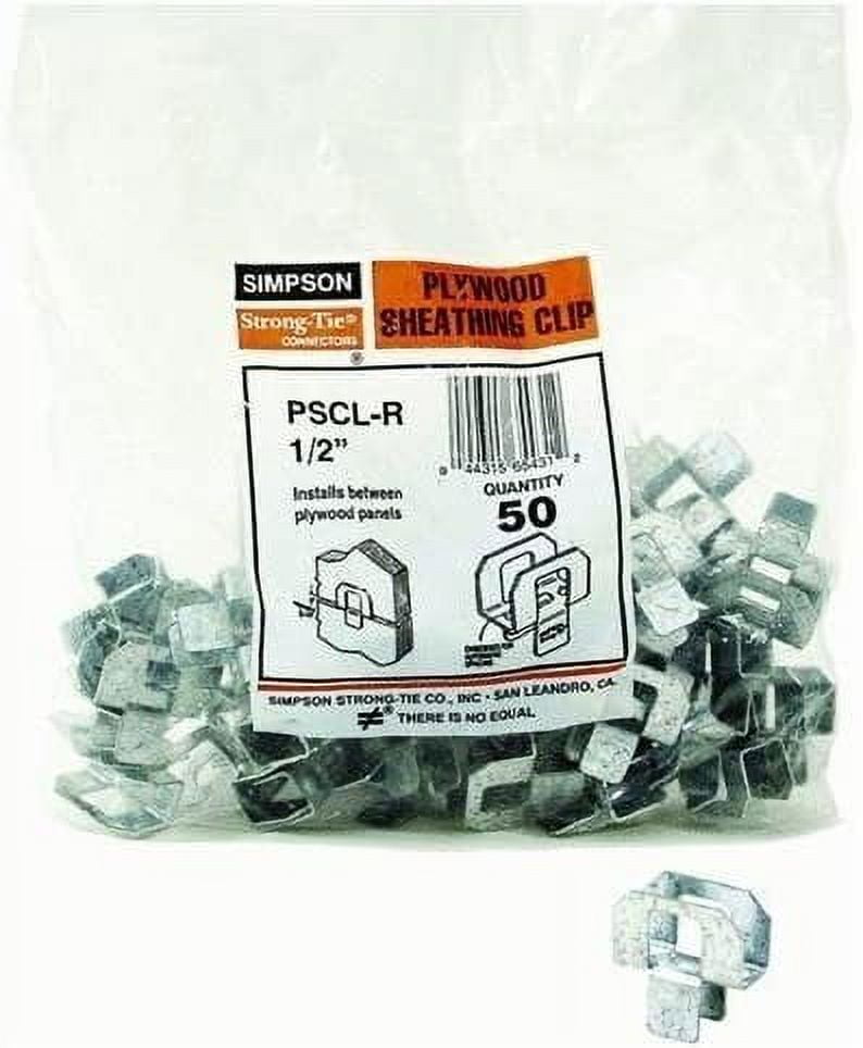 Simpson Strong Tie PSCL 1/2-R50 Panel Sheathing Clip, 50-Pack by ...
