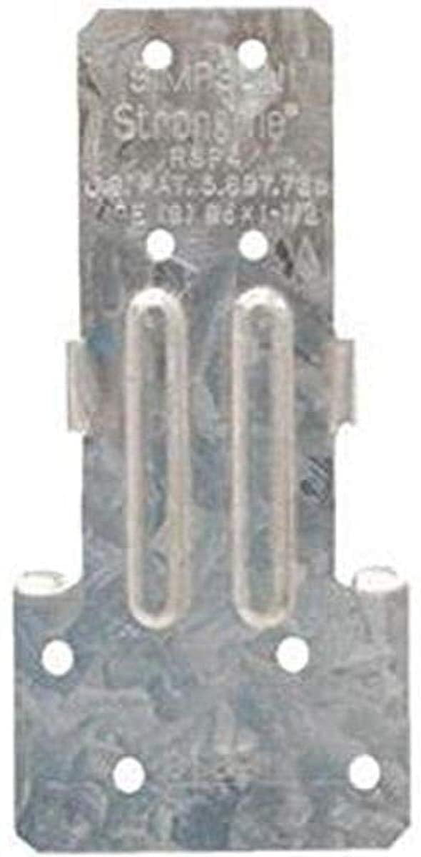 Simpson Strong Tie RSP4 20-Gauge 2X Reversible Stud Plate Tie 100-per ...