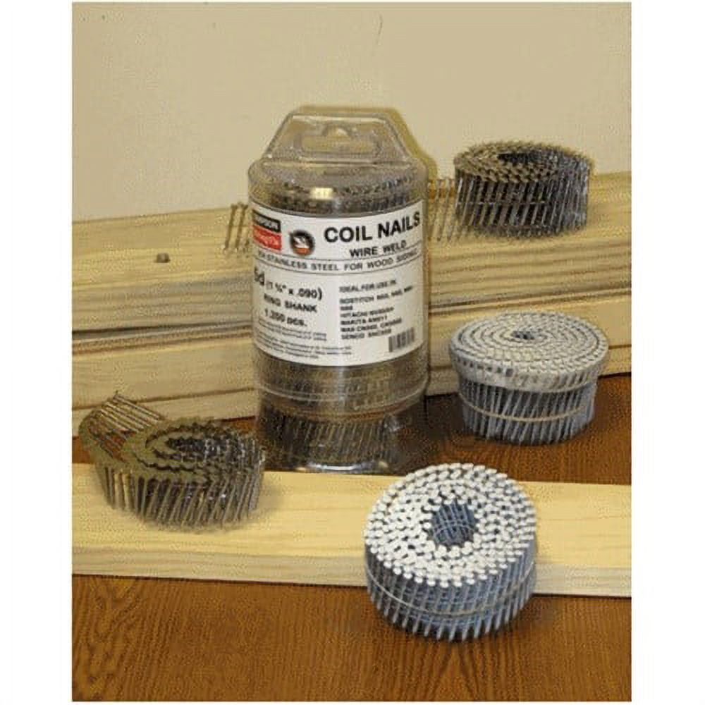 S13a250wwcbp Rk Pk Wire Wld Pvc Trim Coil Siding Nail 2-1/2" 304ss Whte ...