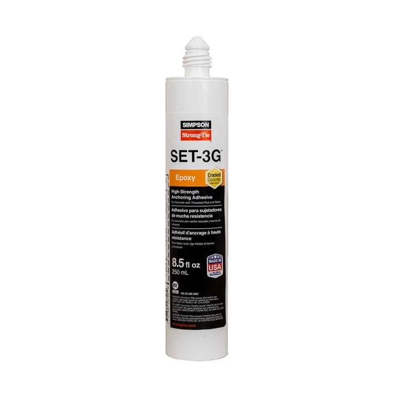 Simpson Strong-Tie, Concrete Anchoring Epoxy Paste, SET-3G, 8.5 oz ...