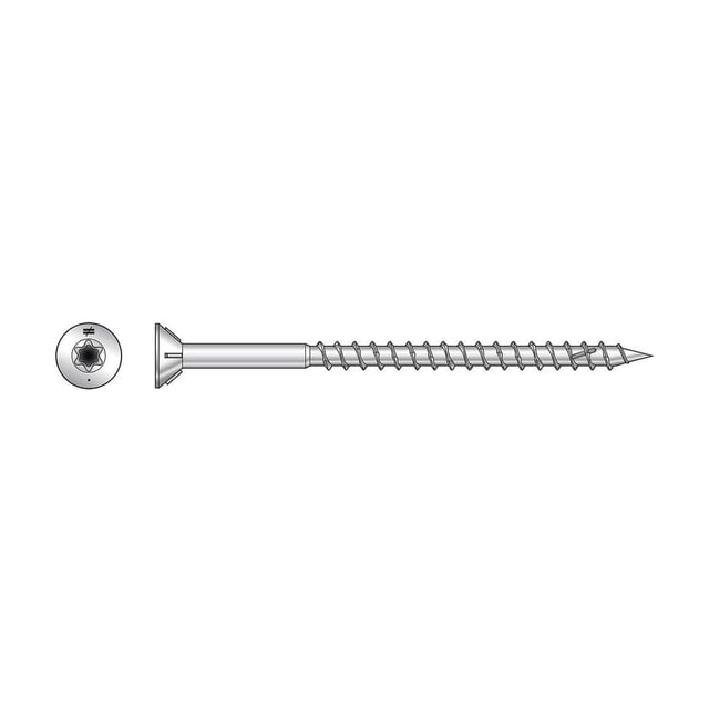Simpson Strong-Tie T10250WPP - #10 x 2-1/2" 316SS DWP Flat Head Screw T ...