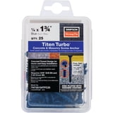 Simpson Strong-Tie Titen Turbo Concrete & Masonry Screw Anchor - Pack ...