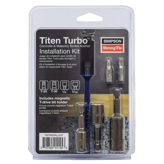 Simpson Strong-Tie TNTINSTALLKIT - Titen Turbo Installation Tool Kit ...