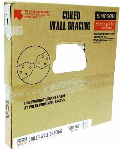 Simpson Strong Tie WB126C 11 foot 4-3/4-Inch Wall Bracing Coil ...