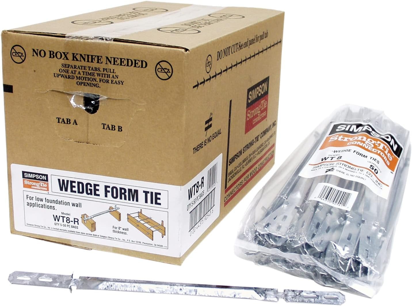 Simpson Strong-Tie WT8-R50 - Wedge Tie for 2x formboard, 8" Thick Walls ...