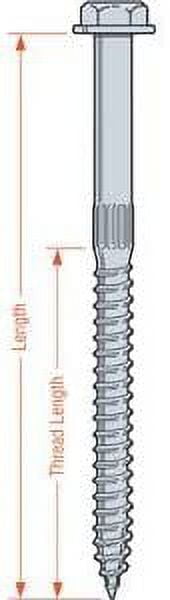Simpson Strong-Tie Wood Screws, Easy Installation, SDS25112-R25, Box of ...